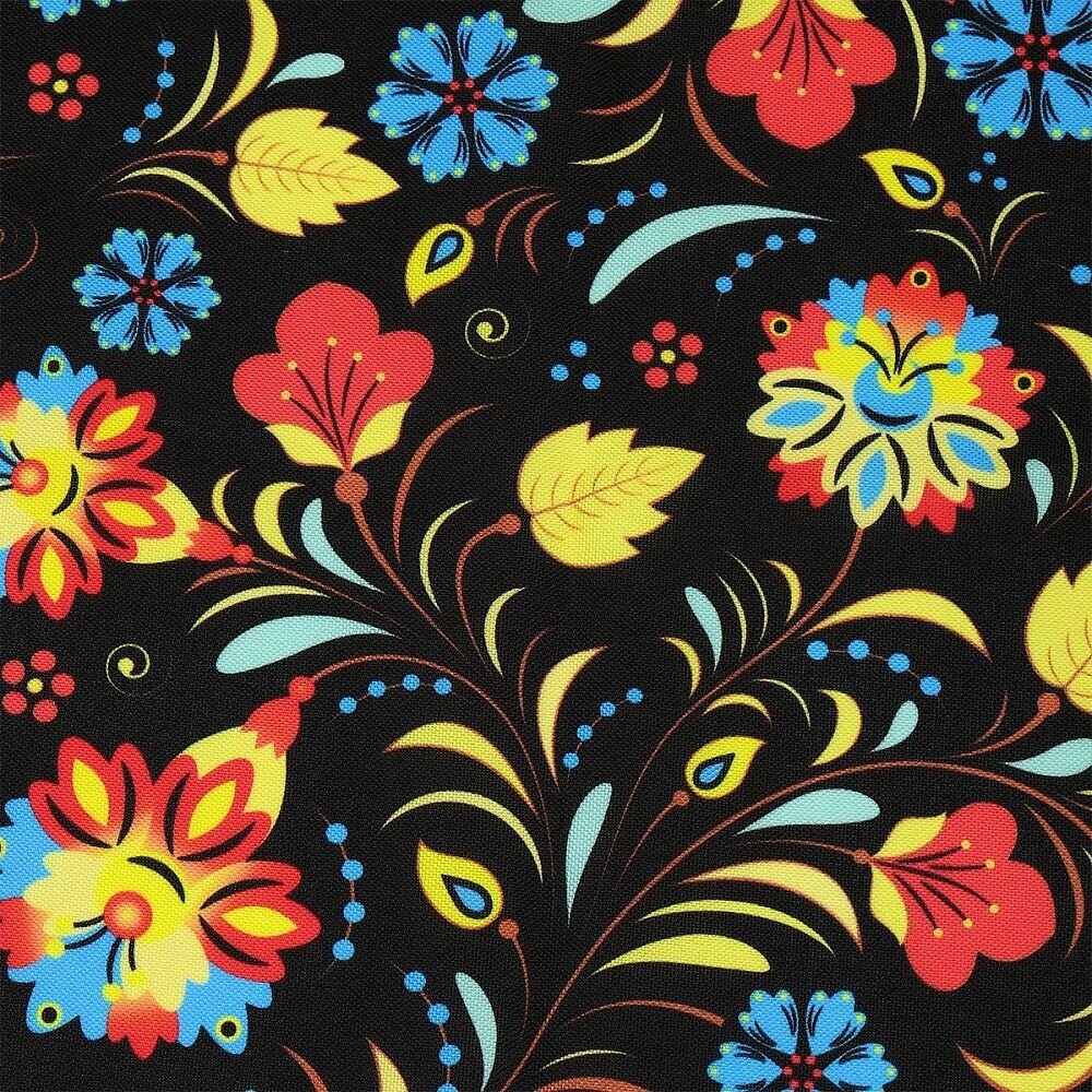 Ткань IDEAL Габардин 140 г/м2, 100% полиэстер, ширина 150 см, цвет черный рулон 25 м