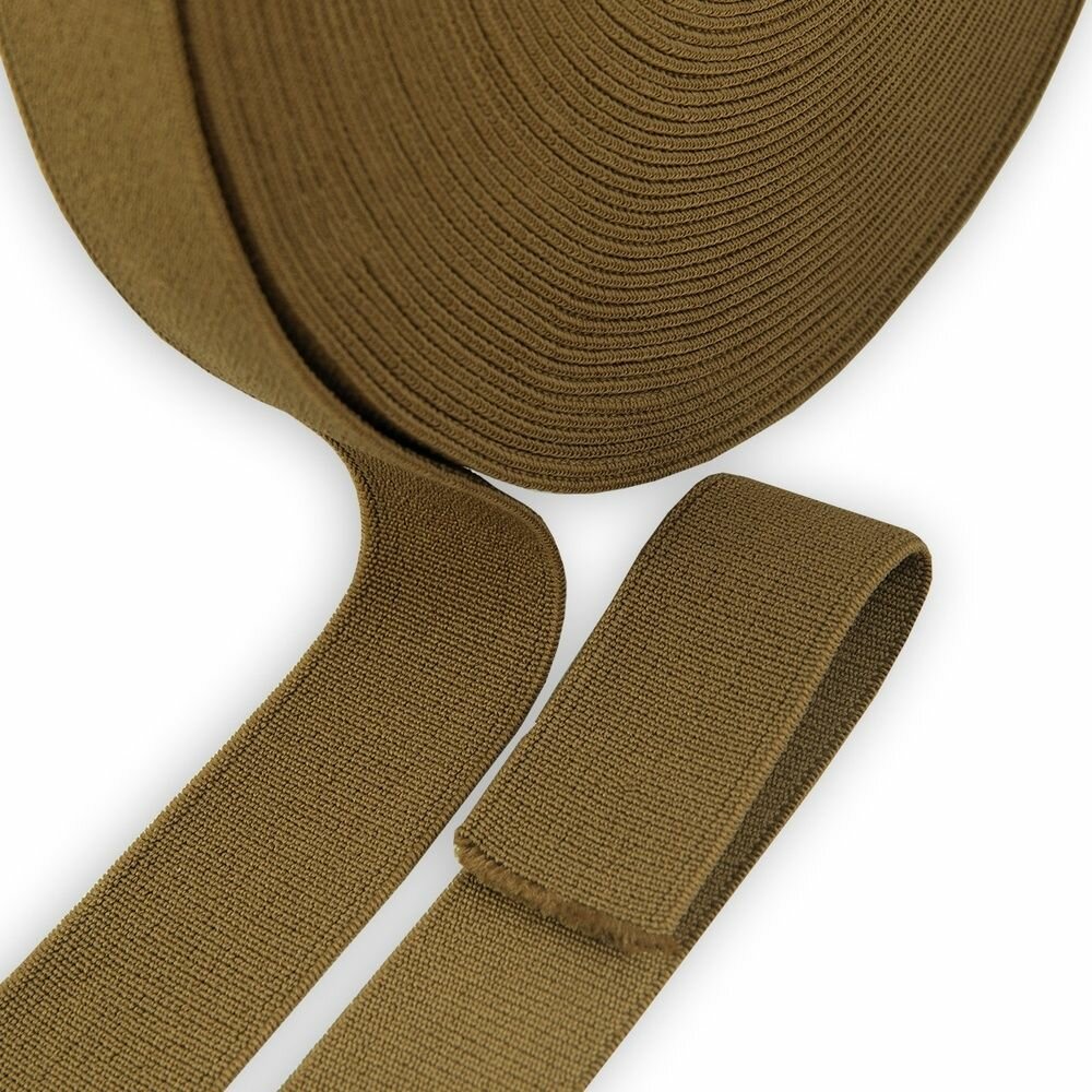 Лента эластичная КНР 30 мм, +- 2 мм, башмачная 20 м, 467034/темно-бежевый (9с769 Ч цв.)