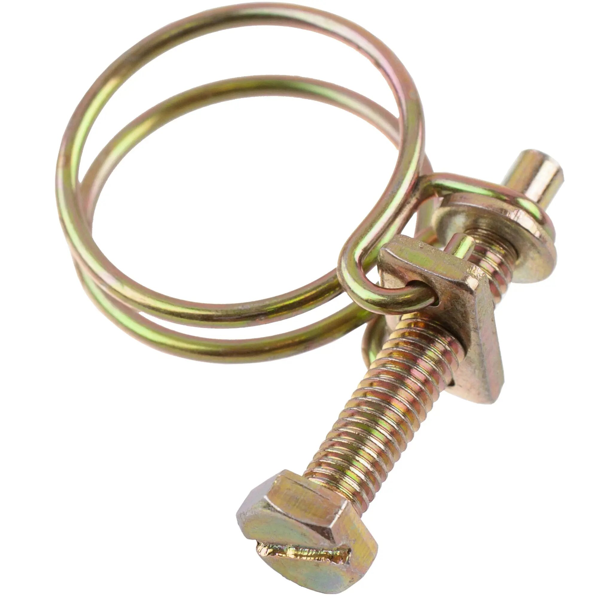 Хомут проволочный оцинкованный 25-30 мм набор 2 шт для крепления труб и кабелей