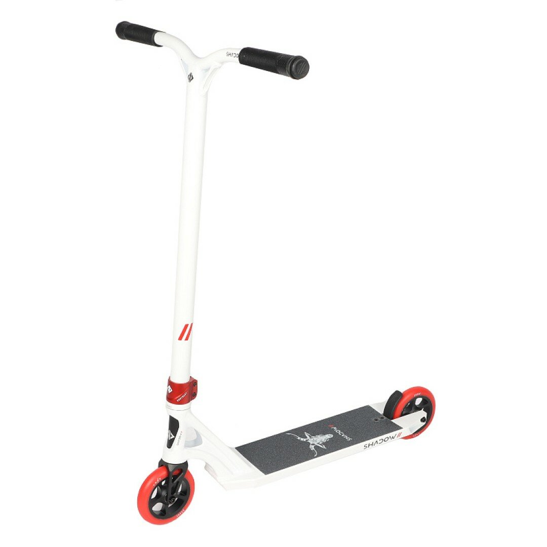 Трюковой самокат Drone "Shadow V2", Парк, IHC, до 175см - White/Red