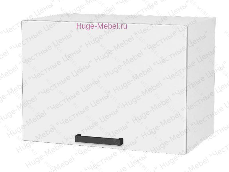 Антресольный кухонный шкаф верхний 500 Пасаденна (белый бриллиант) Huge Mebel . Ширина 500 Высота 358. Кухонные шкафы