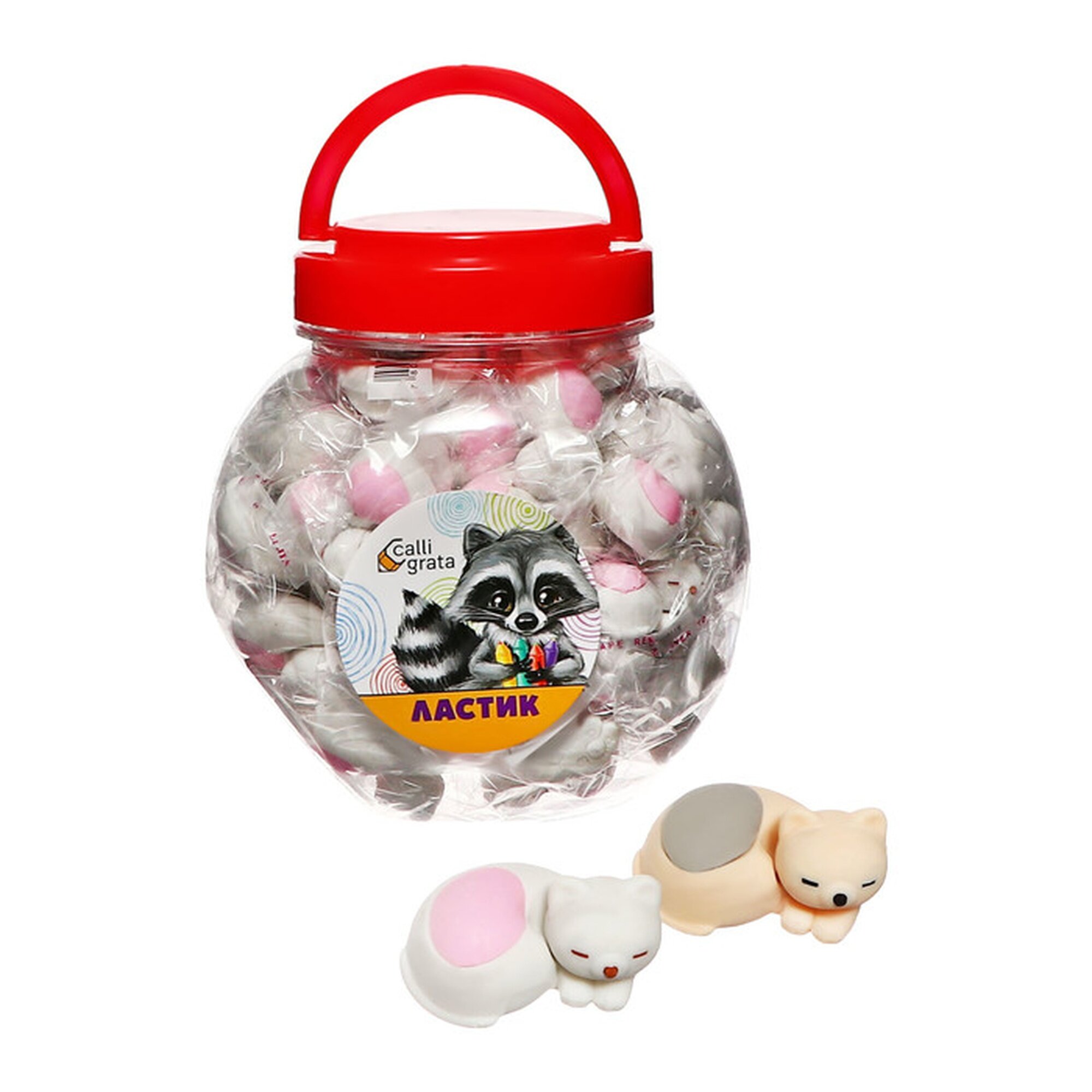 Ластик Calligrata "Котёнок", фигурный, сборный, для карандашей, резина