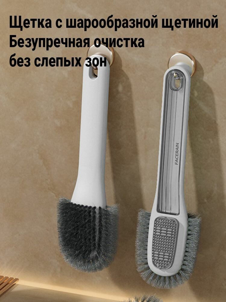 Щетка для обуви "Без бренда", натуральная щетина, для эффективной чистки — фото 1