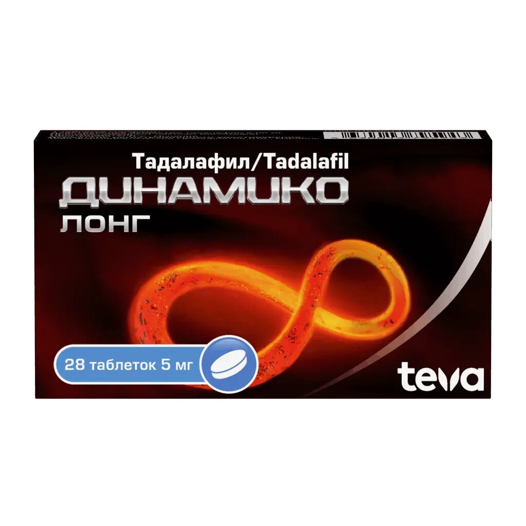 Динамико Лонг таблетки покрыт. плен. об. 5 мг 28 шт