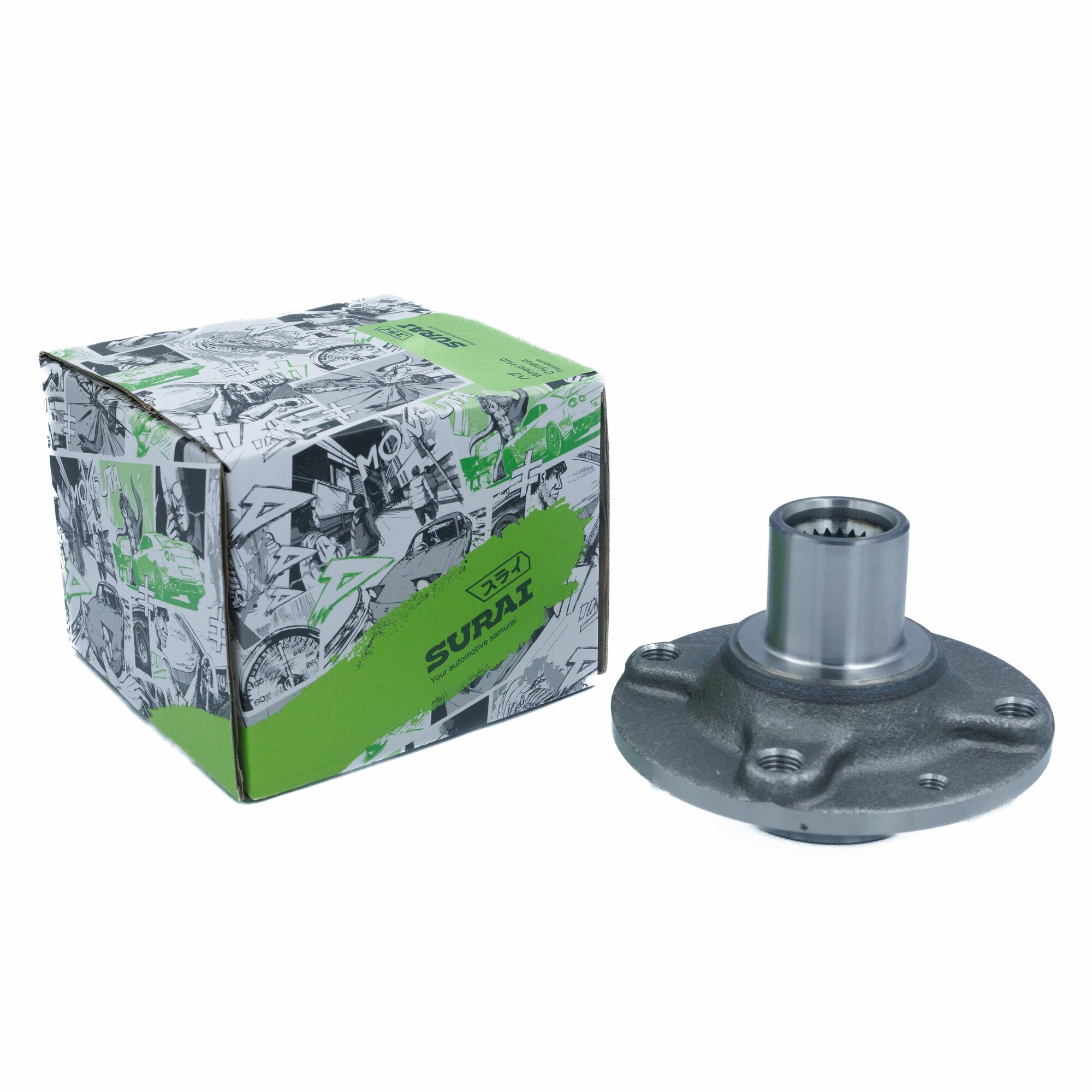 Ступица колеса SURAI для Lada Vesta (1G), Vesta SW Cross (1G) передняя (SRS 76332, аналог 8450006806)