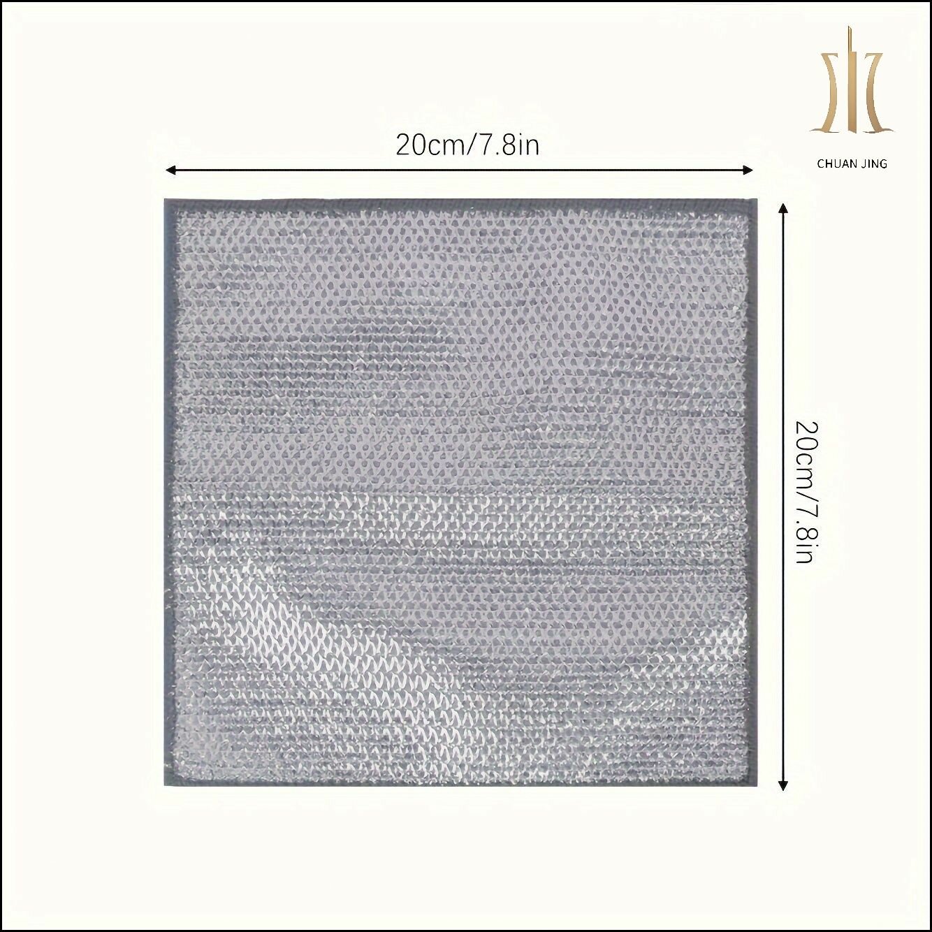 Сетка губка для мытья посуды, узелковая сетка металлические, без моющего средства / Скрабер для посуды / Тряпка для кухни набор 10ШТ