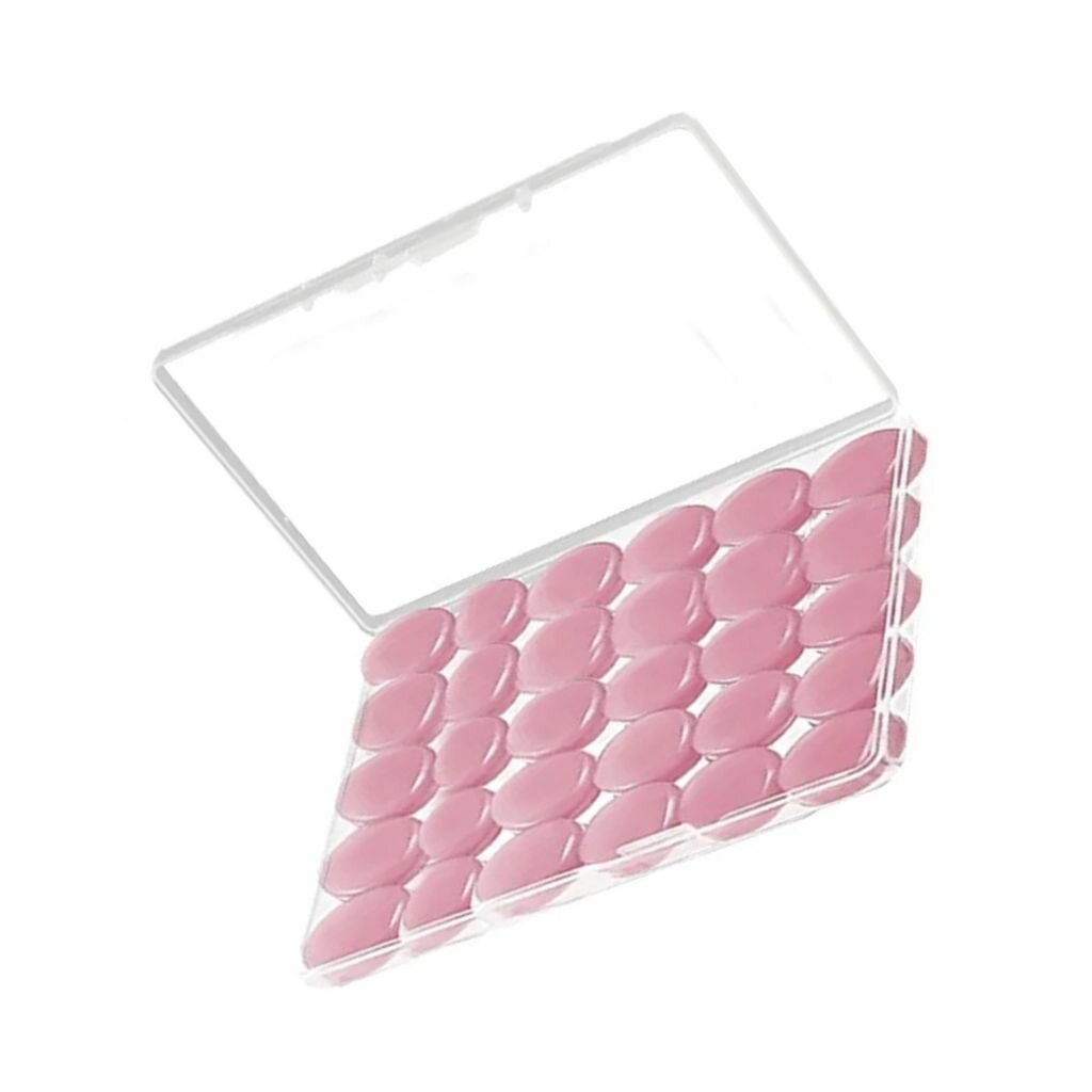 30 штук многоразовые силиконовые беруши для учебы и работы, Розовый
