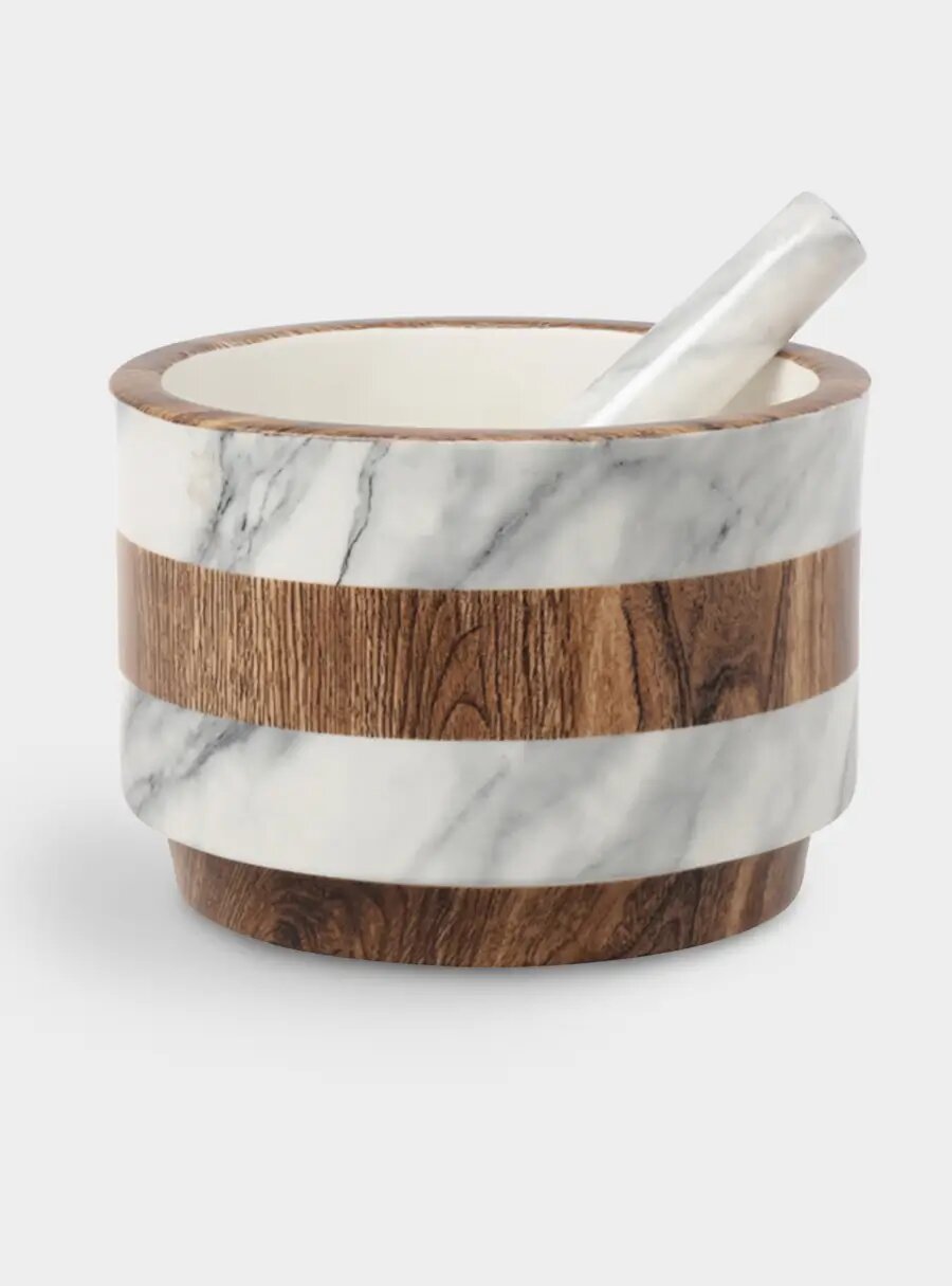 Ступка с пестиком, 15 см, Wood & Marble