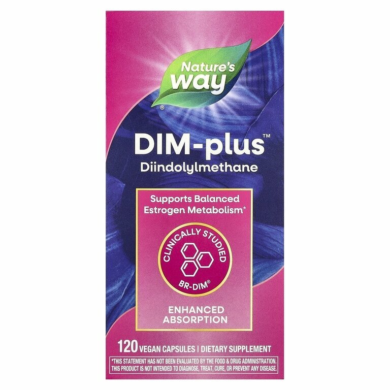Nature's Way, DIM-plus, Метаболизм эстрогенов, 120 капсул