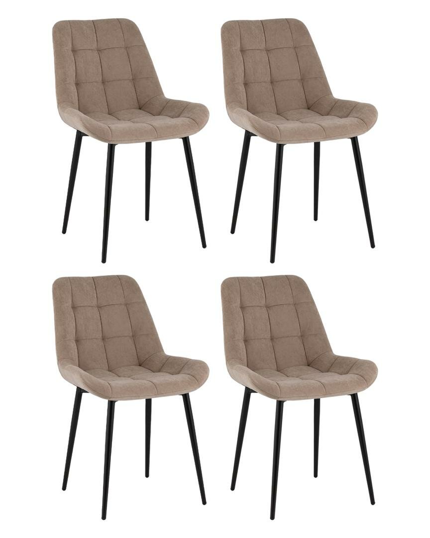 Комплект Stool Group Стул Флекс Original велюр мокка 4 шт. арт. УТ000042231