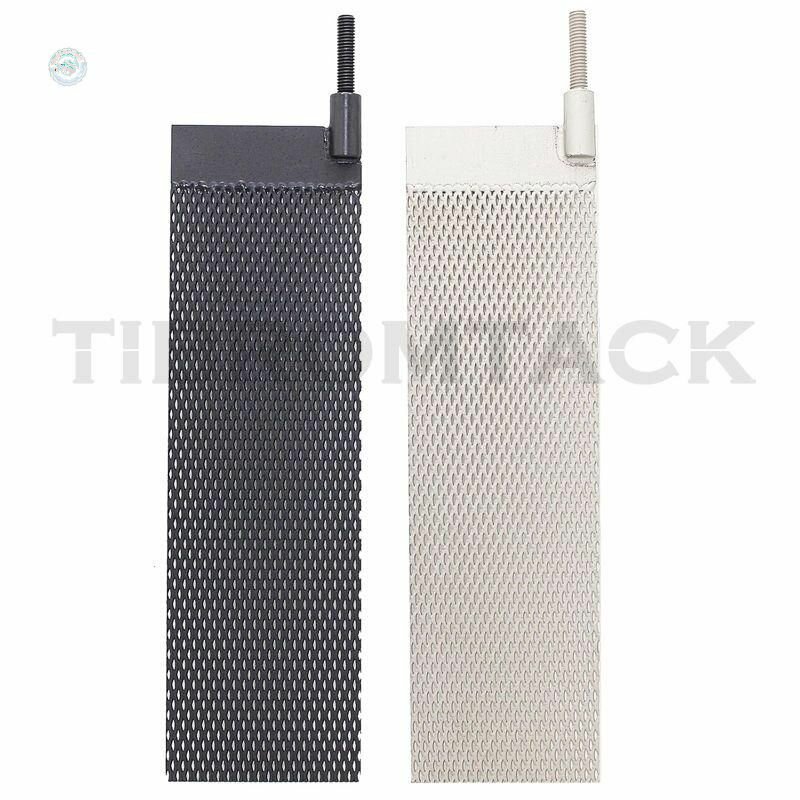 Титановая электродная сетка для электролиза, комплект из 2 анод-катод MMO покрытие Ru-Ir, 200х60 мм, простая установка, высокая эффективность