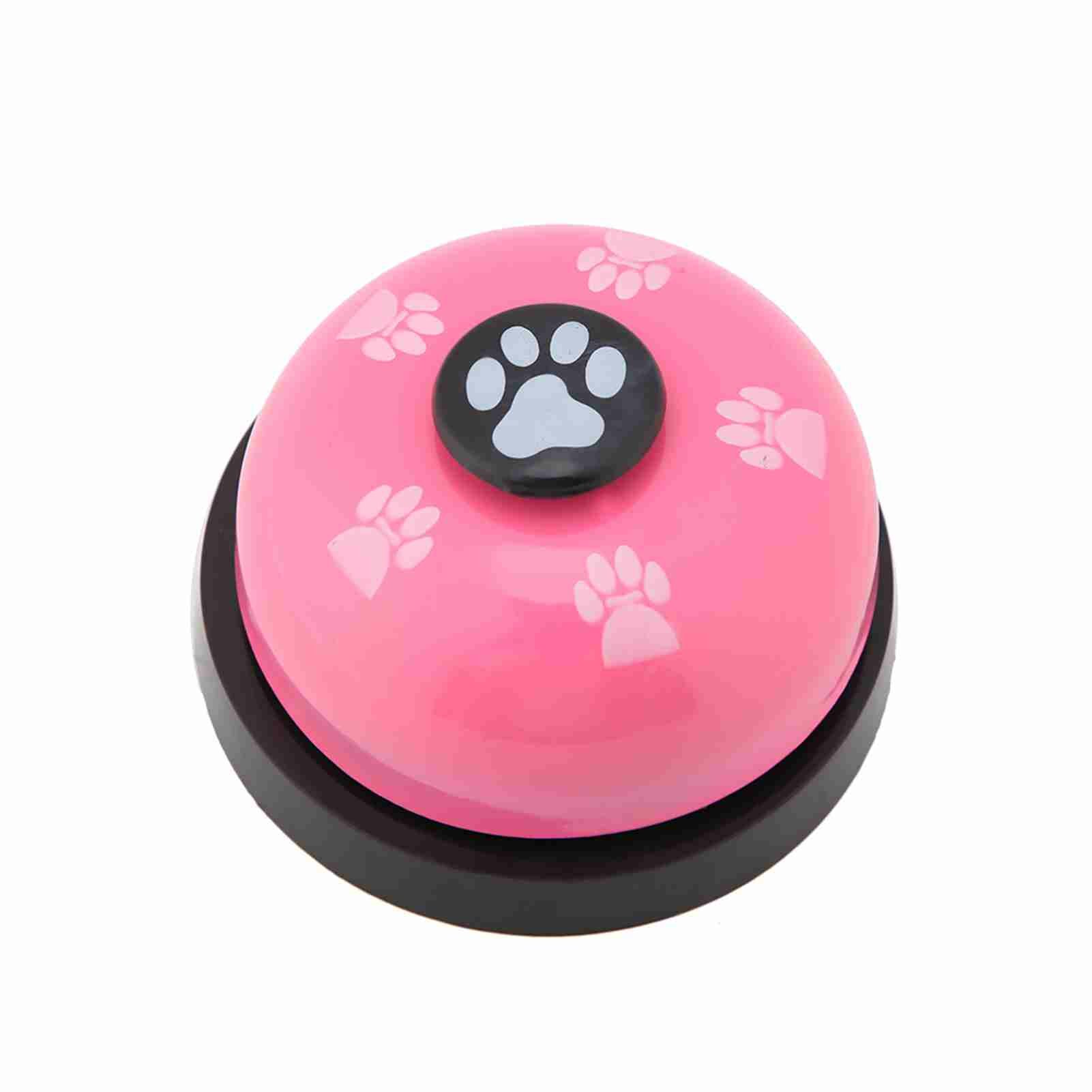 Iron Sturdy Durable Cute Cartoon Pet Bell for Dog Cat Interactive Toy(Pink)