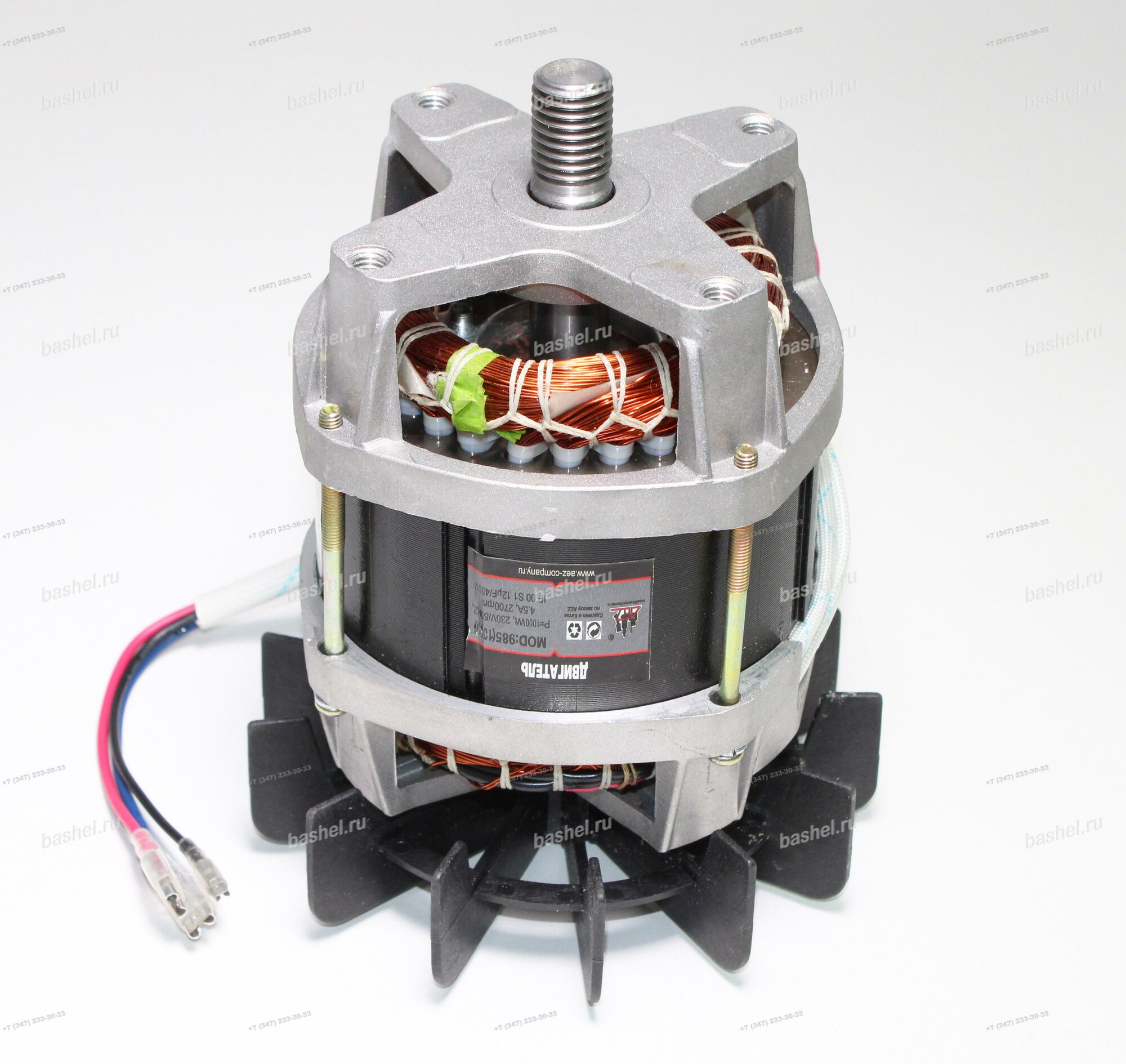 Двигатель к бетоносмесителю "Лебедянь" AEZ-985(1000) 1000W, 4.5A, 2700rpm (с конденсатором 12u/450V)