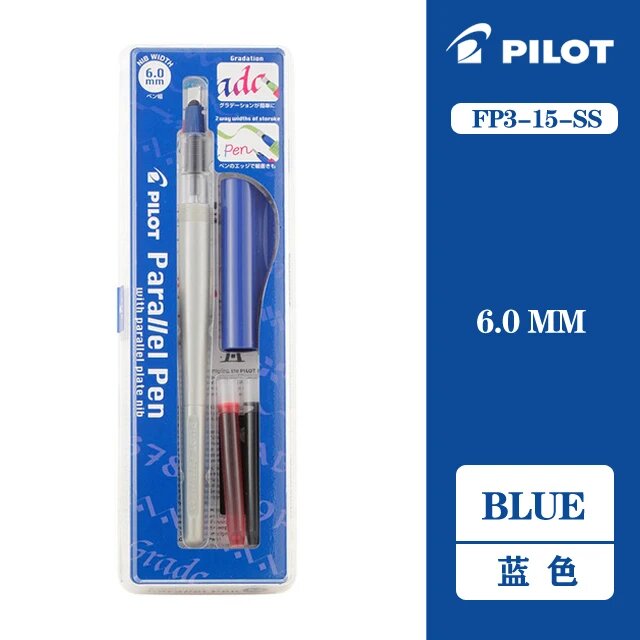 Pilot Parallel Pen 6.0mm Blue FP3-15-SS
