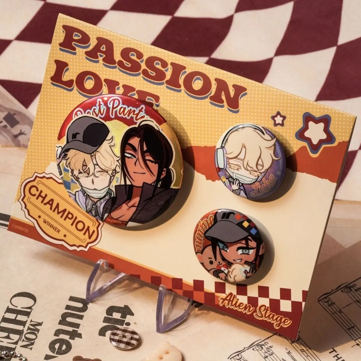 Эмблема Passion Love, аниме, Иван и Лука, Color: 03