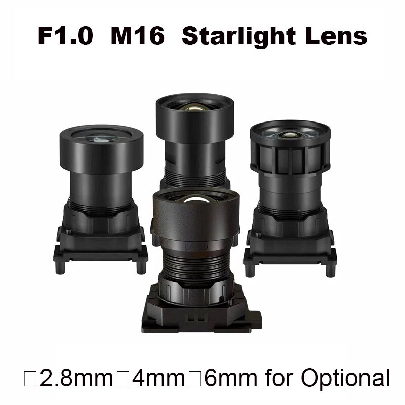 Объектив Blacklight F1.0 M16 1/1.8", 2.8/4/6/22мм, 4mm
