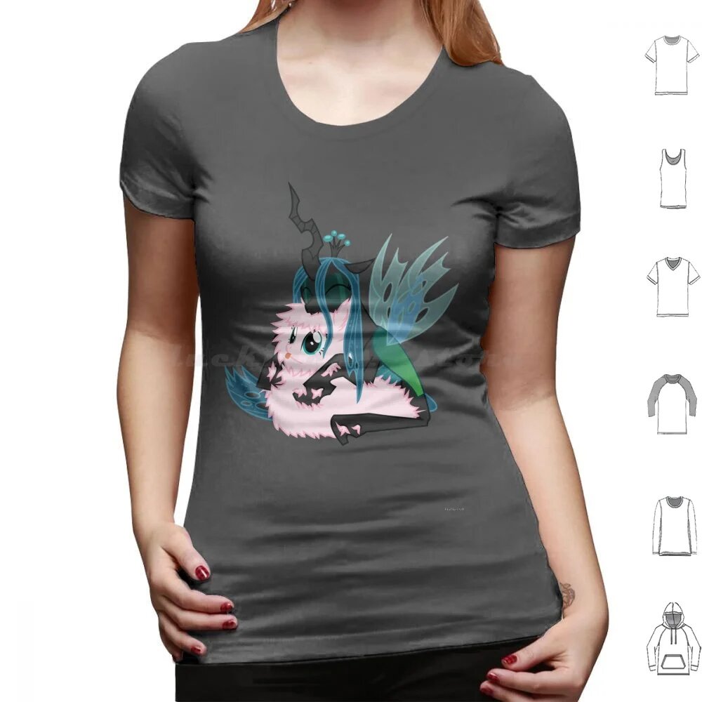 Футболка женская Queen Chrysalis Wanderballon, серый