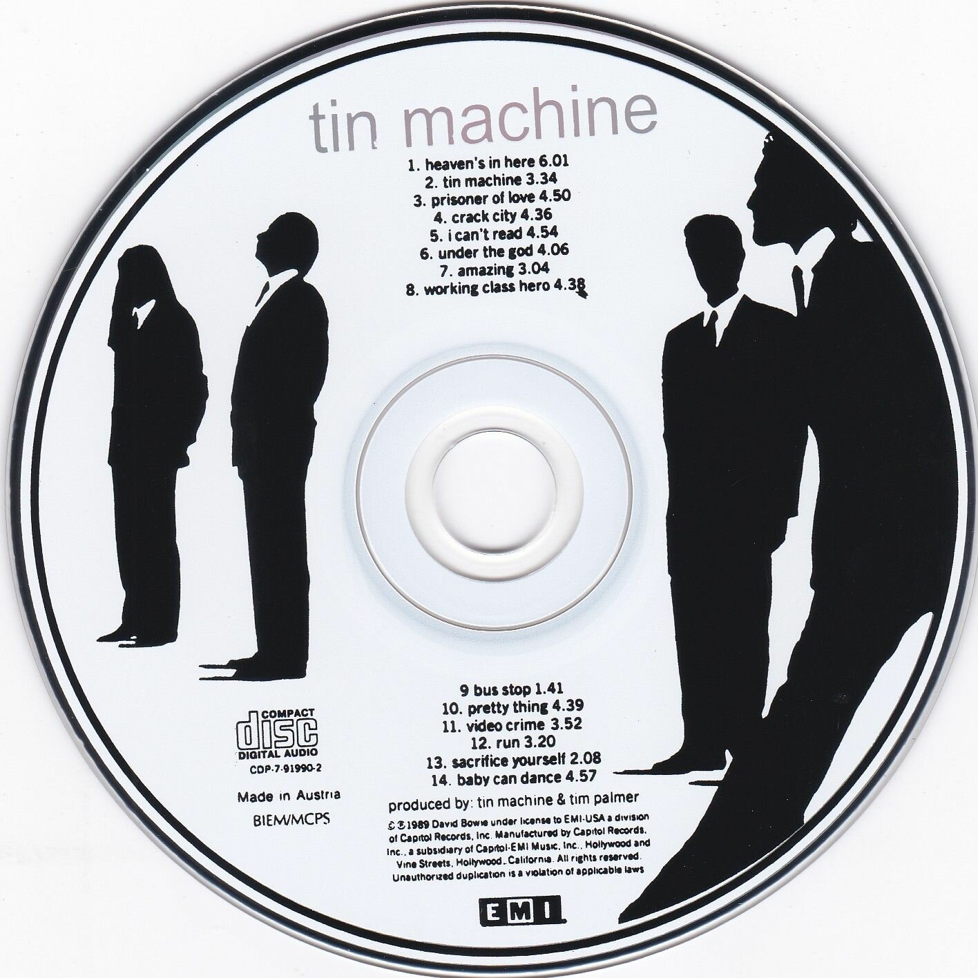 Tin Machine - Tin Machine, 1989, 8-page, CD-Аудио — фото 1