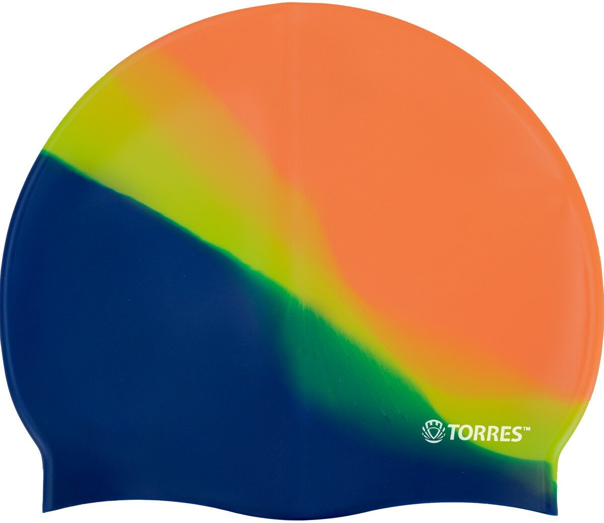 Шапочка для плавания TORRES Flat, SW-12202MG, оранжевый мультиколор, силикон