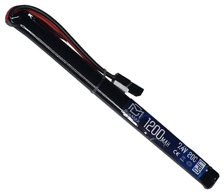 АКБ BlueMAX 7.4V Lipo 1200mAh 20C slim AK stick 11.5x17x185mm АК-серия под крышку