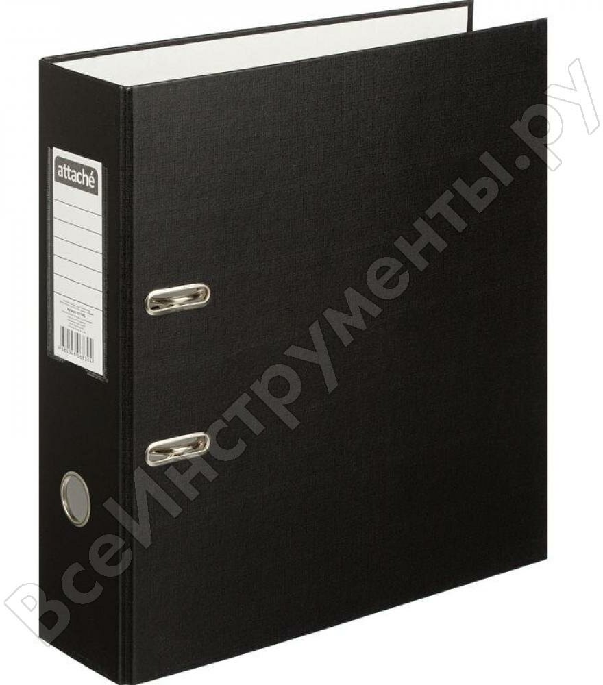 Папка-регистратор с арочным механизмом Attache Selection Экономи 90 мм, черная 1017492