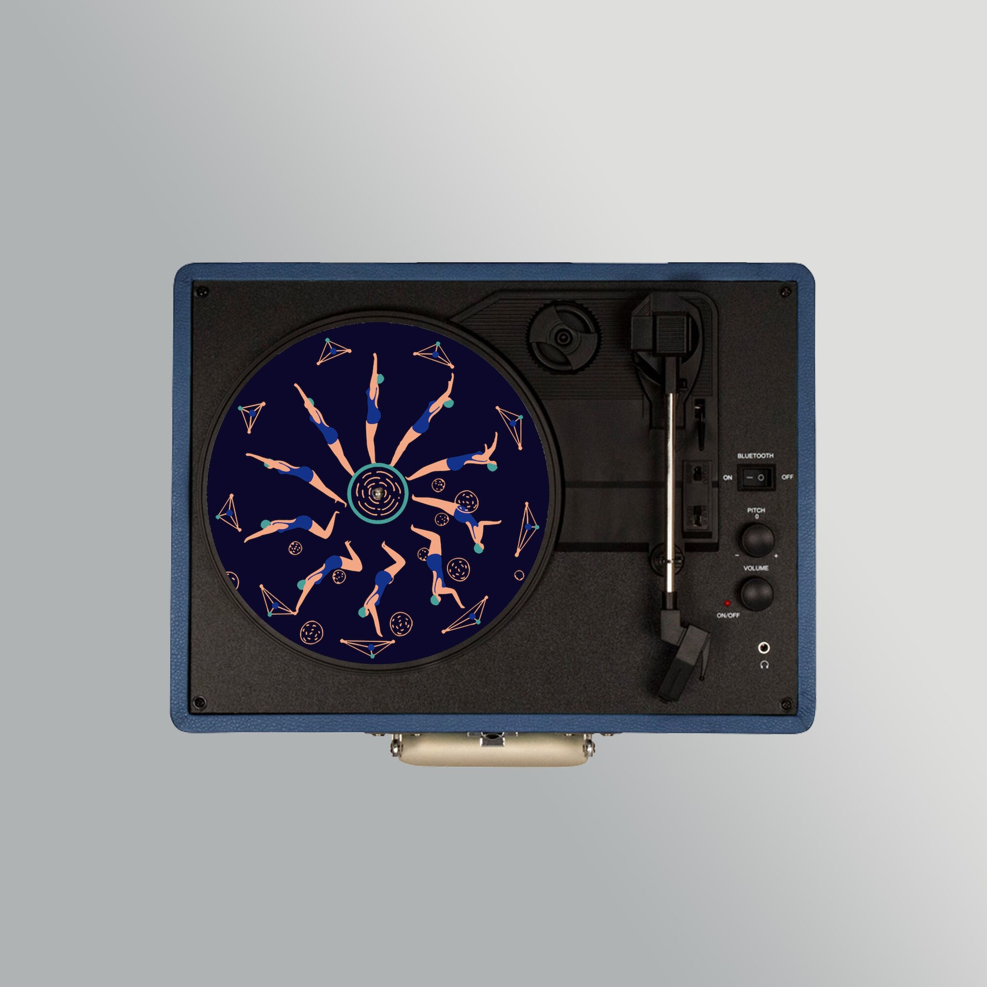 Мат войлочный/фетровый (слипмат) для винилового проигрывателя 195мм