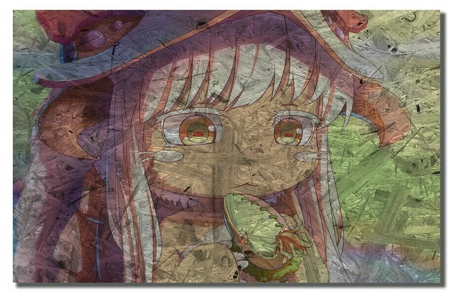 Картина интерьерная на рельефной доске, рисунок Made in Abyss Аниме Созданный в бездне Нанати - 6512 Г
