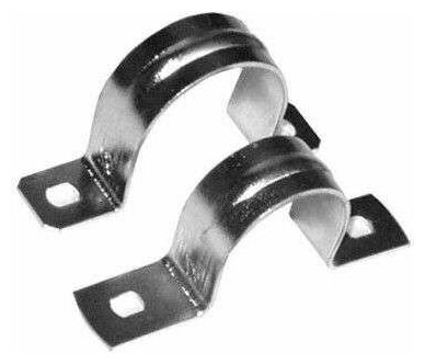 Скоба крепежная двухлапковая d16мм метал. оцинк. Ruvinil С21416