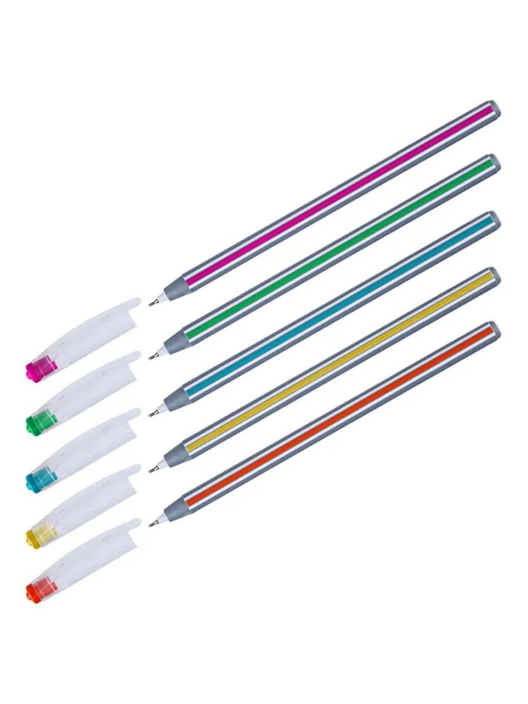 OfficeSpace Magic stripe 50 шт Шариковая ручка, синяя, 0,6 мм