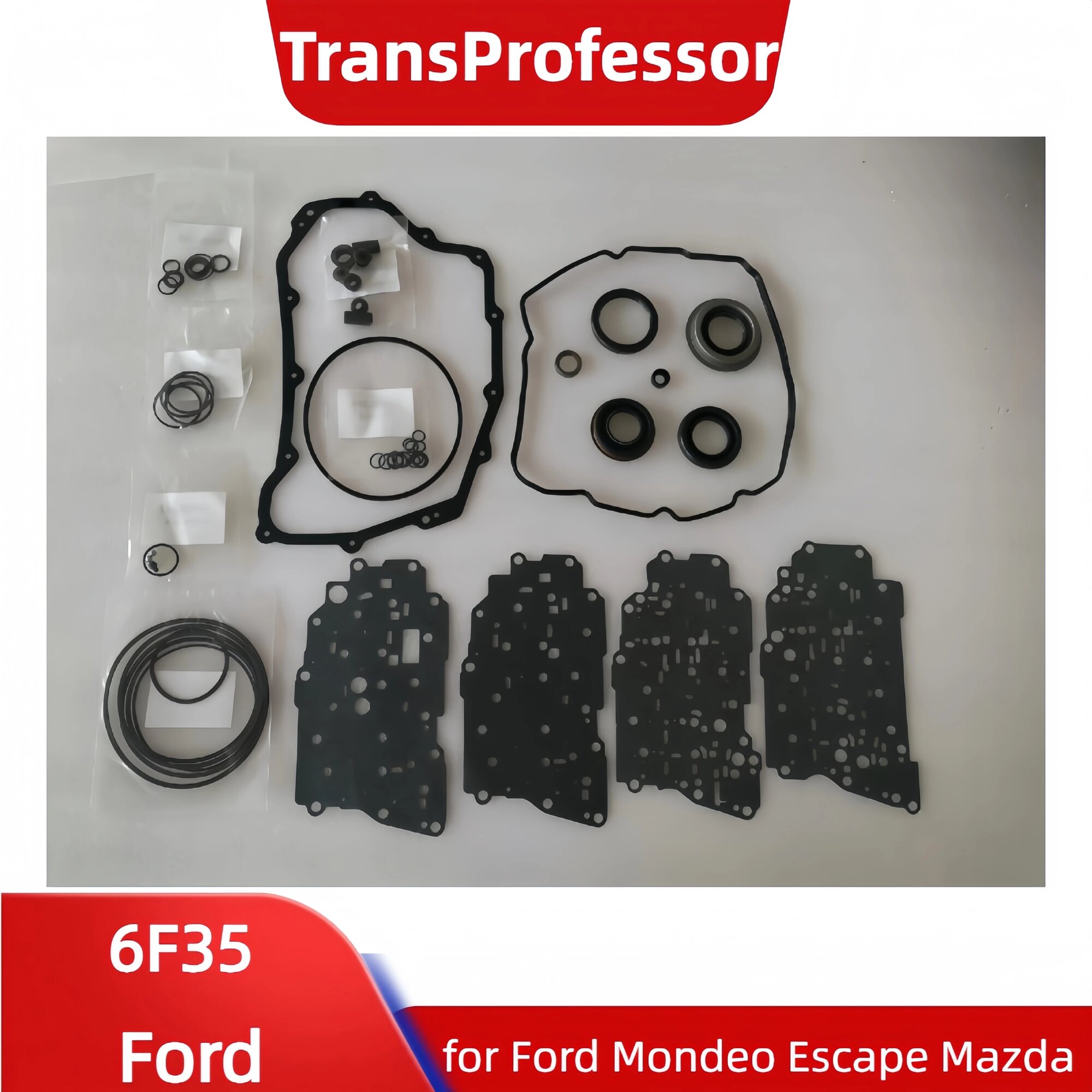 Комплект для ремонта коробки передач 6F35 для Ford Mondeo Escape, масляные уплотнения коробки передач, уплотнительные кольца, прокладки, автомобильные аксессуары