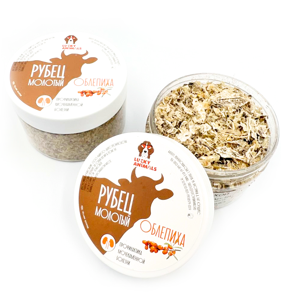 Лакомство для собак Lucky Animals "Рубец с Облепихой", говяжий, мультивитаминный, 90г, 1 шт