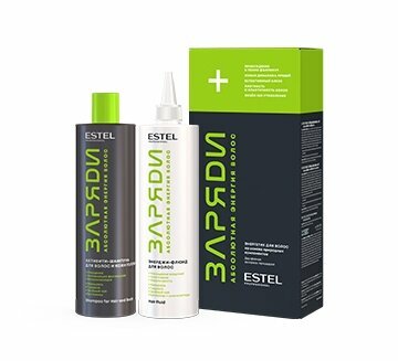 Набор Estel Заряди, для всех волос, шампунь и флюид в бутылке, 500 мл