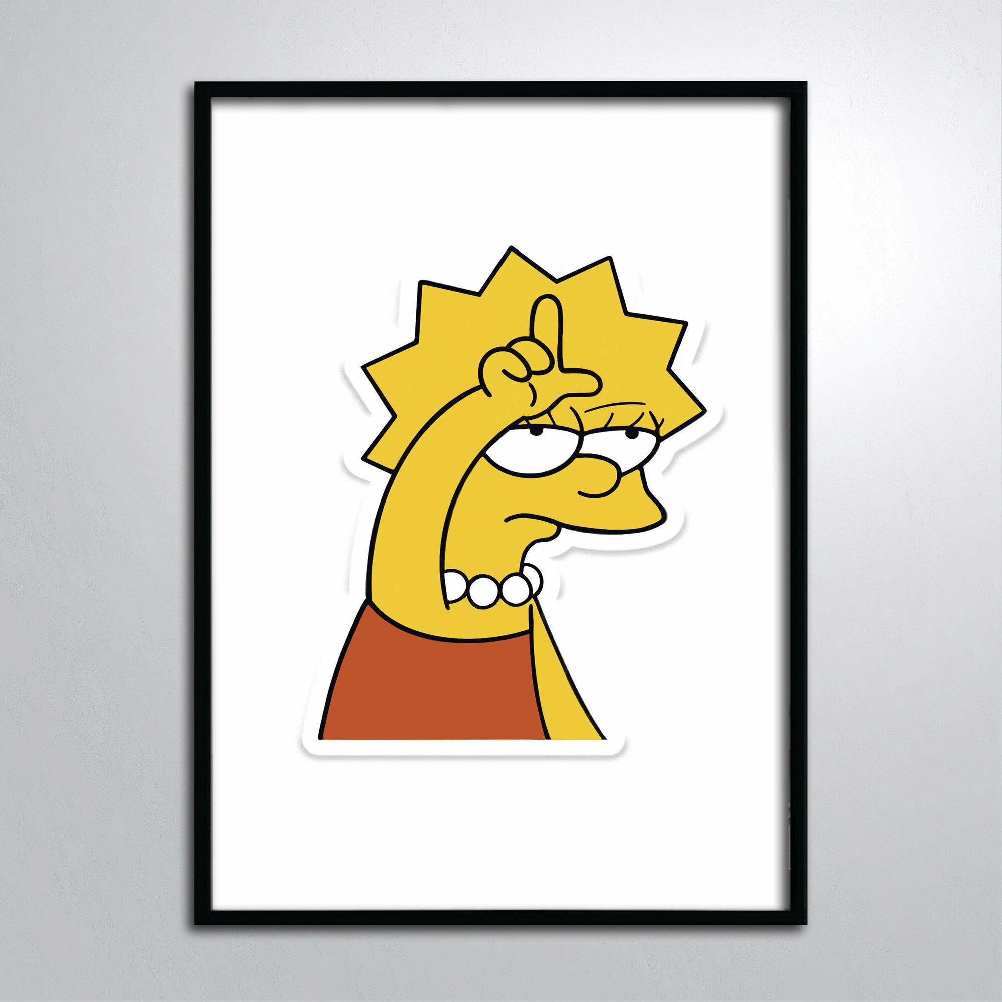 Постер в раме/Симпсоны Лиза Стикер The Simpsons