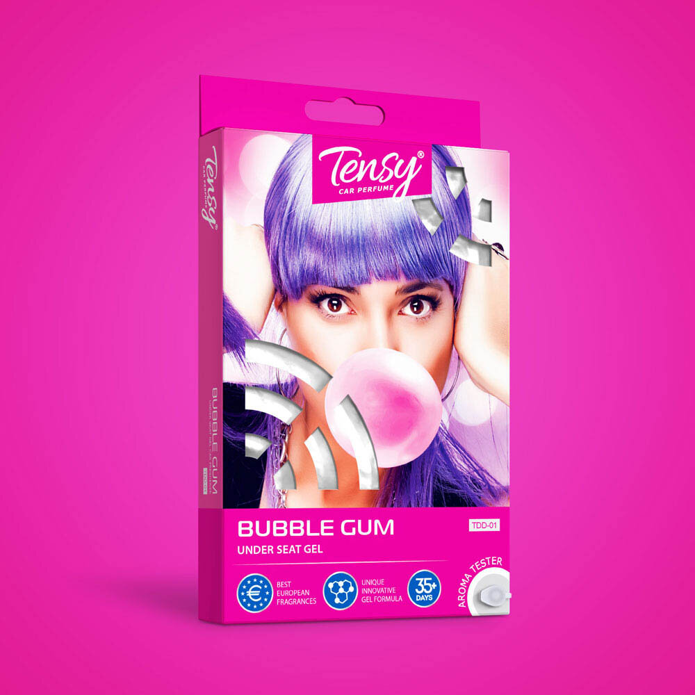 Ароматизатор "Tensy" гелевый, "Бабл гам" TDD-01, под сиденье. 185г. TDD-01