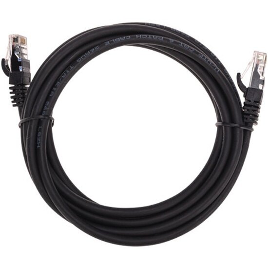 Патч-корд U/UTP Rexant cat 6, медь, LSZH (негорючий), 3 м, RJ45-RJ45, 26AWG, черный