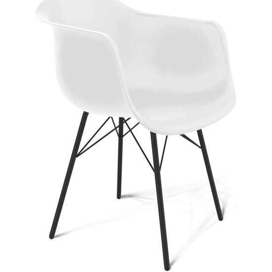 Стул Sheffilton SHT-ST31/S64 белый/черный муар