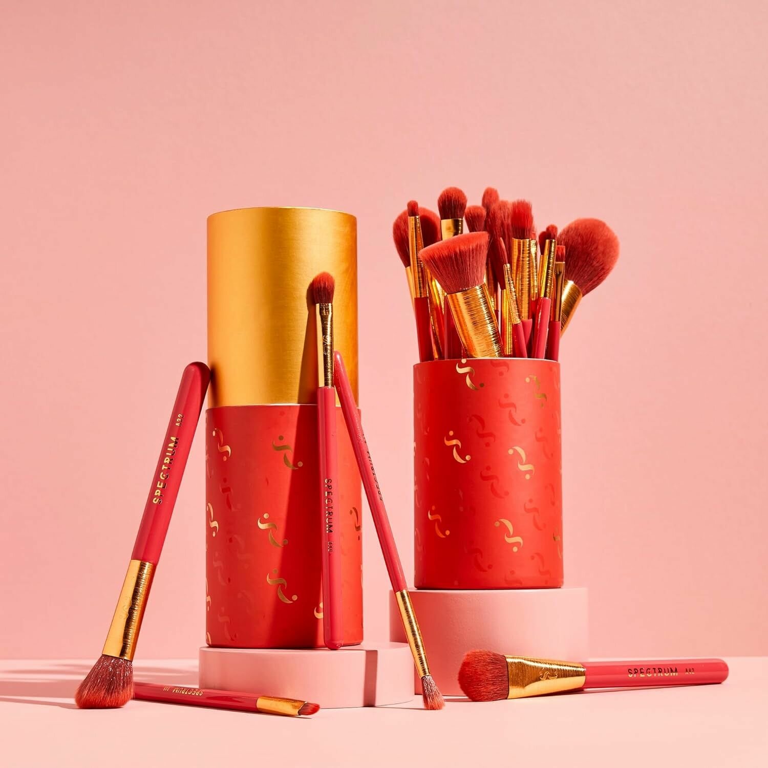 Spectrum Collections Deluxe, набор кистей для макияжа из 20 предметов, включая для лица, для глаз и контурные кисти с мягкой щетиной