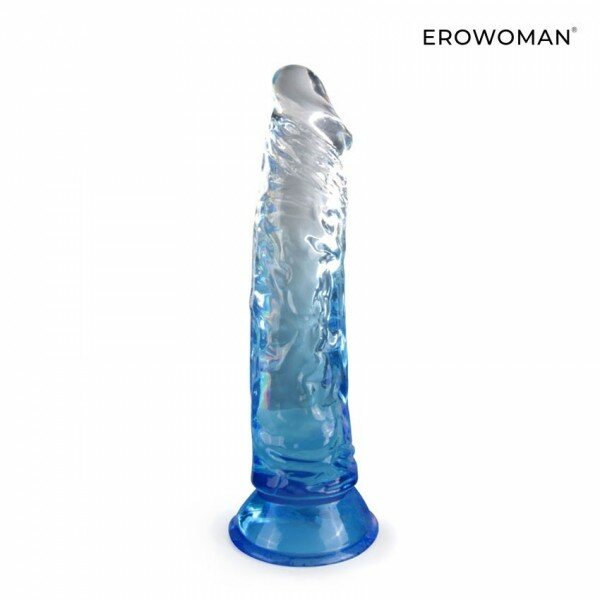 Прозрачный фаллоимитатор Erowoman 185 х 37 мм LET-14005