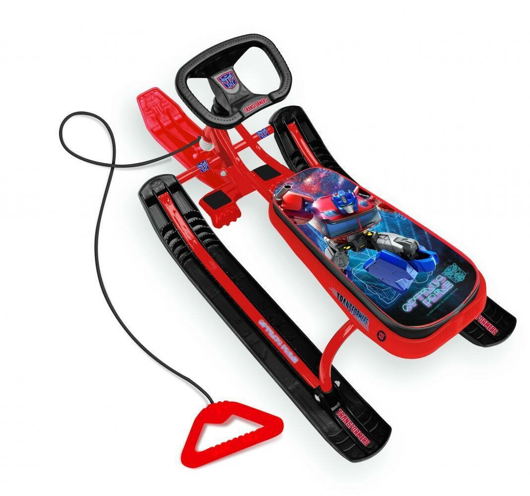 Снегокат Nika Трансформеры (с Оптимус Прайм) каркас красный арт. СТ1/1