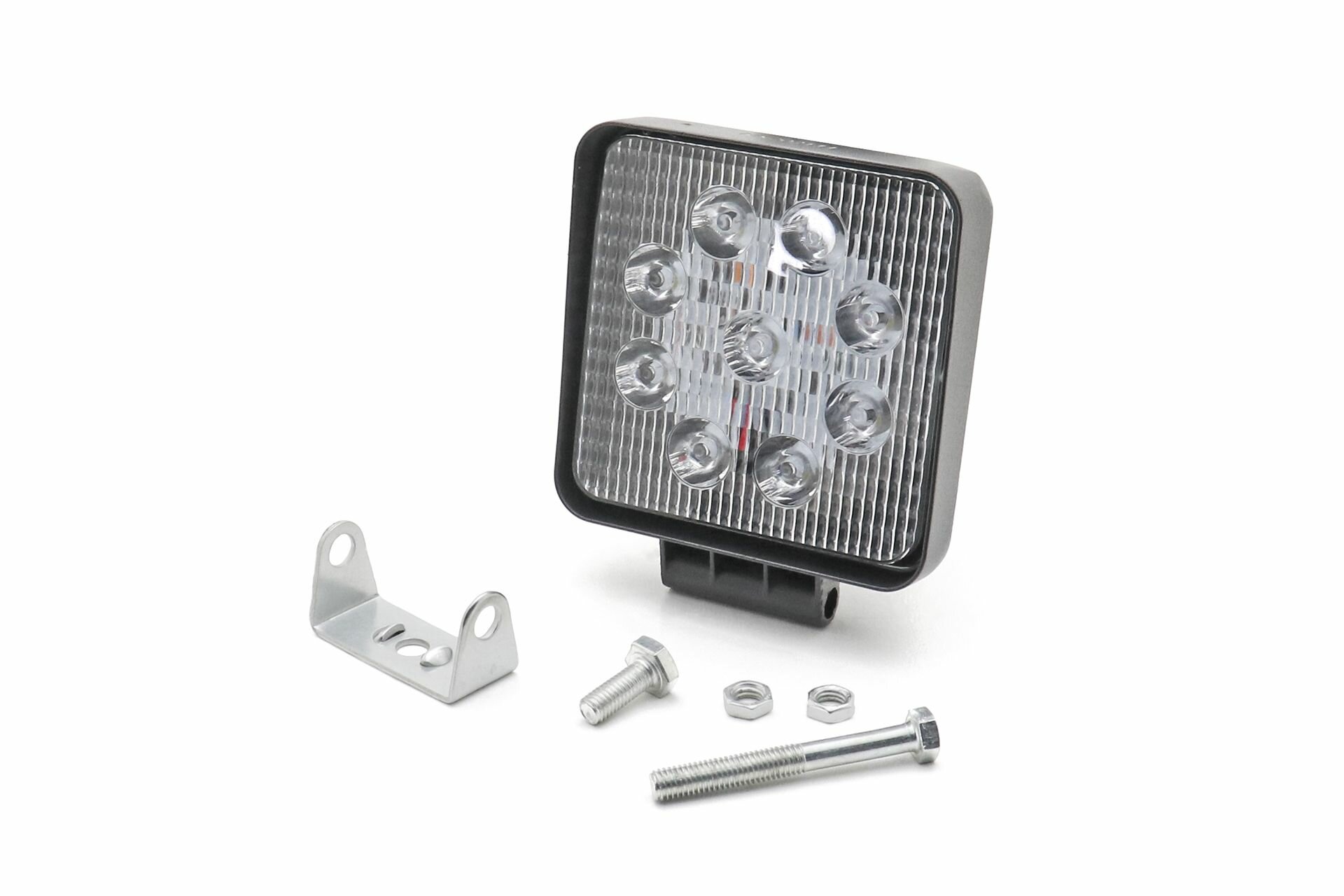 Фара светодиодная 27W 9 диодов SMD, 35мм квадрат. мет. корпус, ближний свет (Flood)