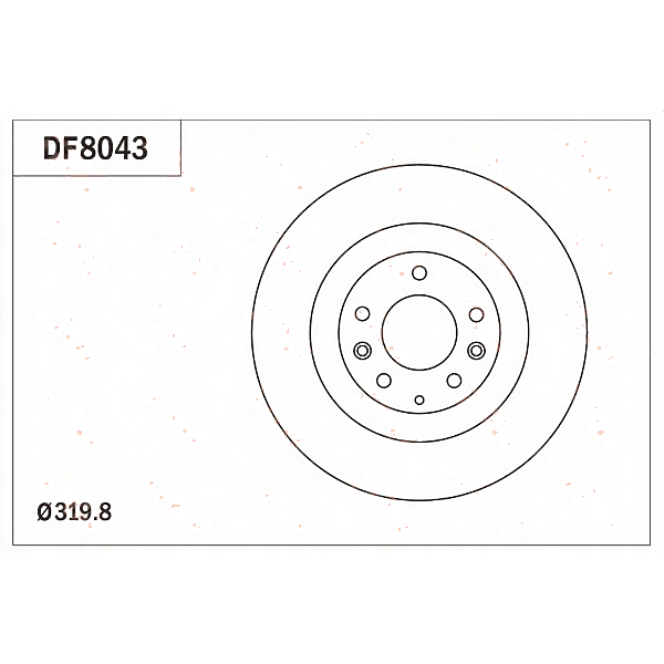 TRW DF8043 (0986479795 / 1421378 / 18029) диск тормозной mazda: cx-7 06-, cx-9 07-