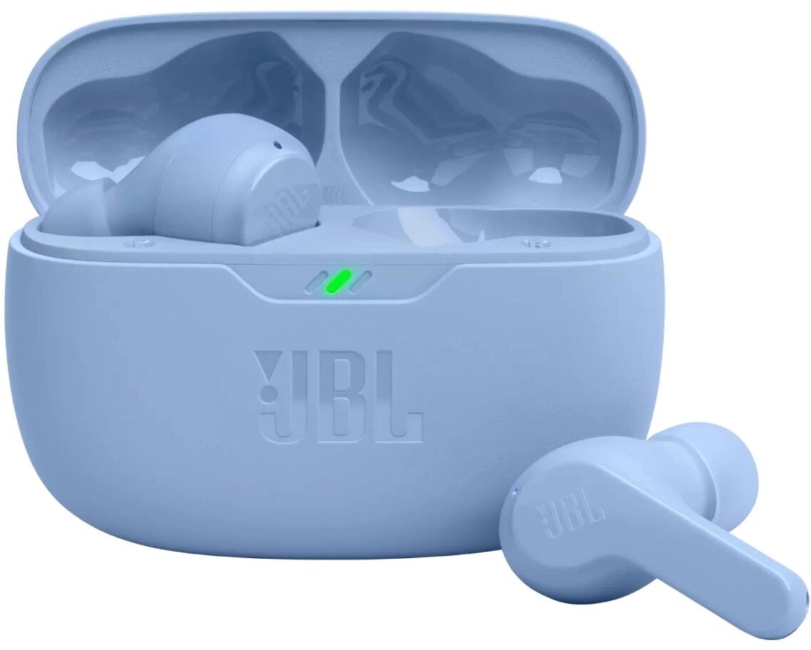 Наушники JBL Wave Beam, Bluetooth, внутриканальные, синий [jblwbeamblu]