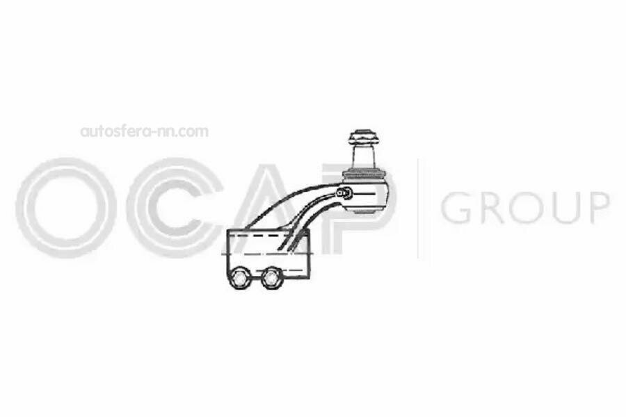 OCAP 0286964 Наконечник рулевой тяги VOLVO: F 10 77-94, F 12 87-94, FL 10 85-98, FL 12 95-98, FL 7 85-98