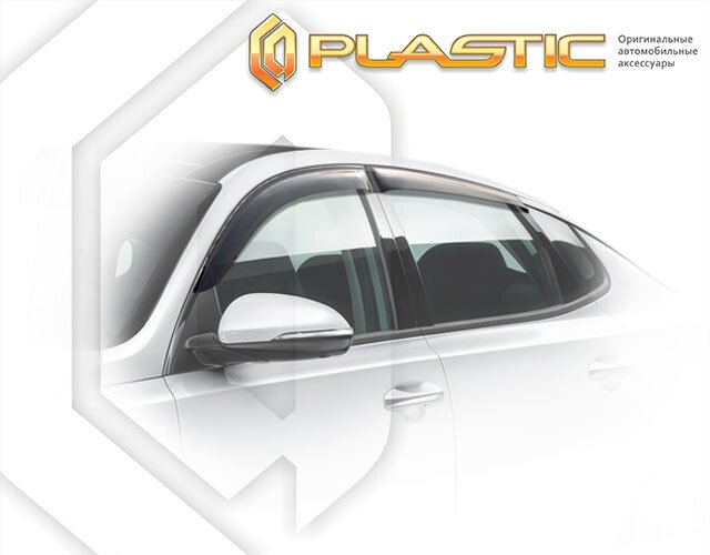 Дефлекторы окон (Classic полупрозрачный) Kia Optima 2016 - г. в. СА Пластик (Арт. 2010030312156)