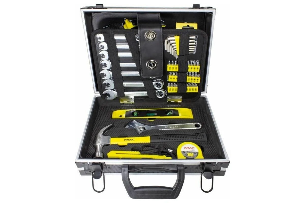 WMC TOOLS Набор инструмента 64 предмета в чемодане WMC-1064 WMC-1064(50785)
