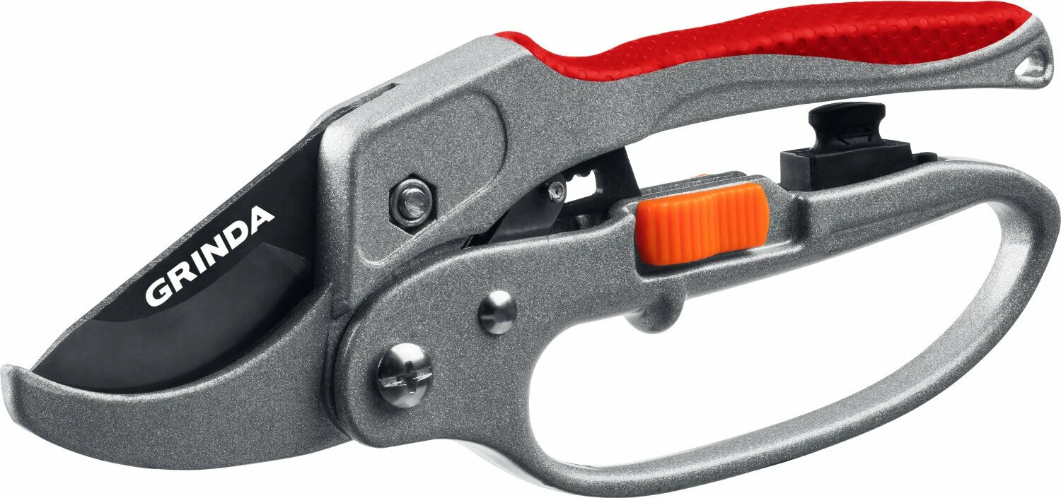 Контактный секатор GRINDA G-15 200 мм, с эфесом, с алюминиевыми рукоятками 8-423034