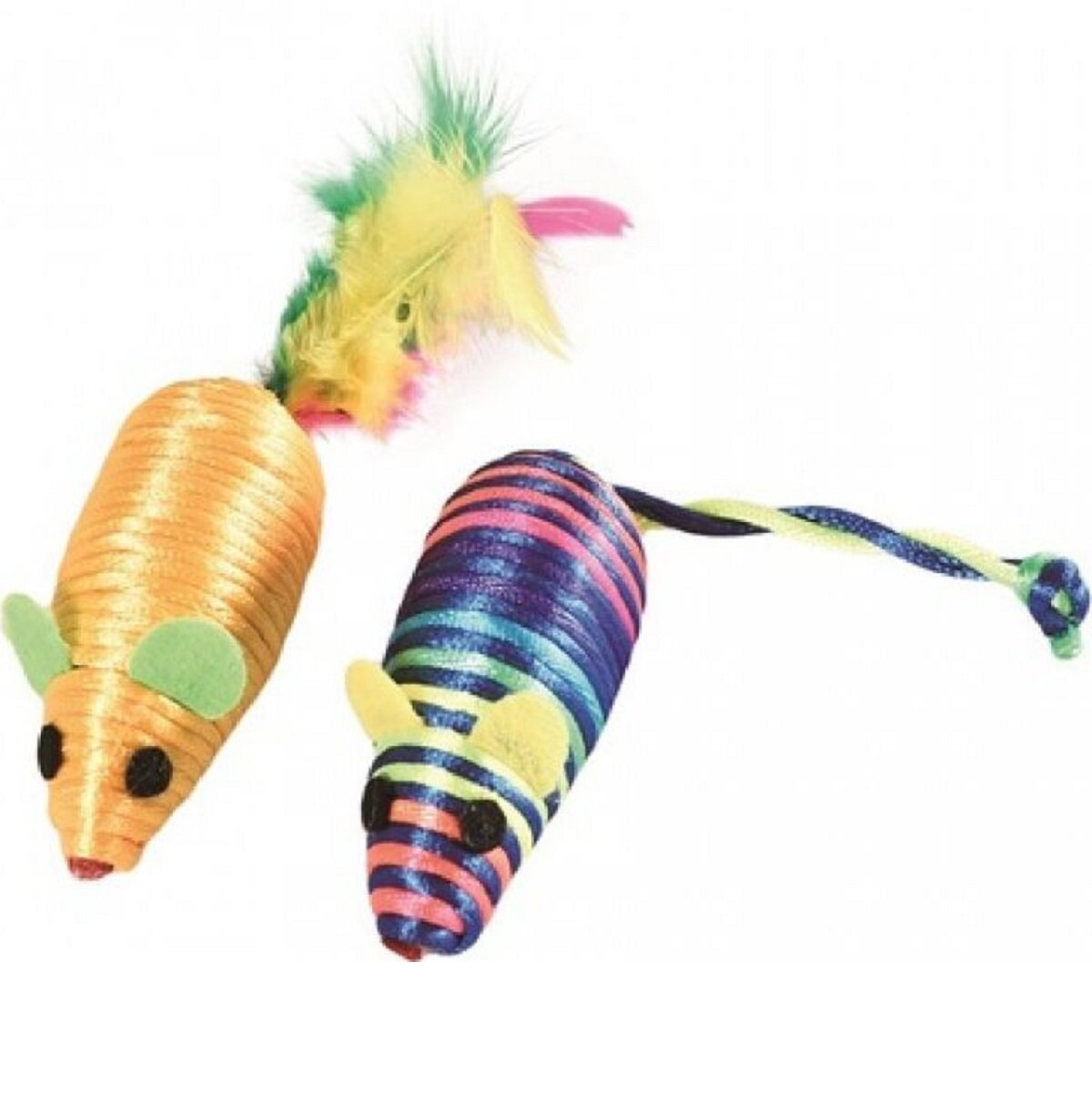 PET STAR игрушка для кошек 15см мышка, цвет в ассортименте, шоу-бокс 20шт