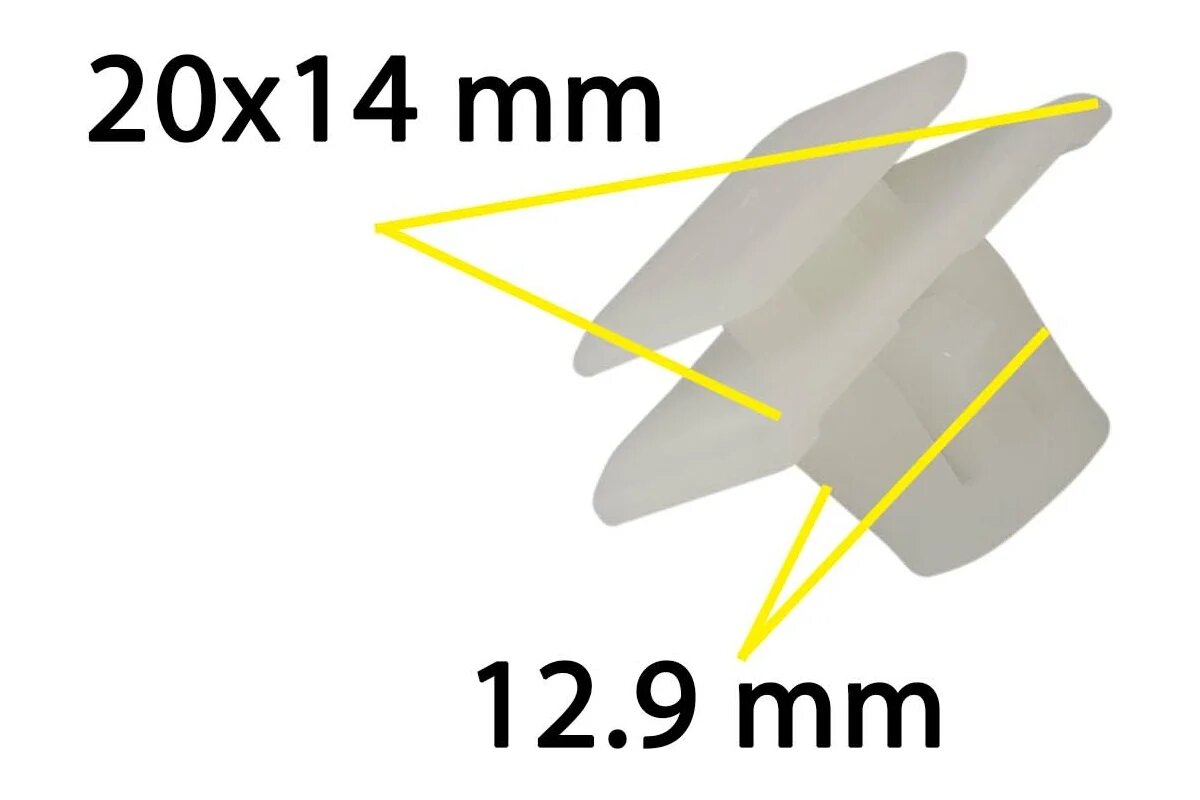 КрепАвто 75315S9A004 Автокрепеж для Acura/Honda 10 шт набор клипс и зажимов