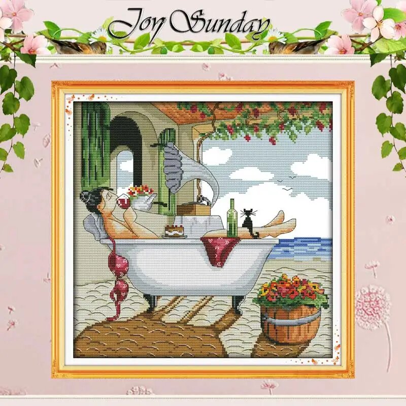 Набор для вышивки крестом Joy Sunday 11CT 14CT 16CT 14CT blank canvas