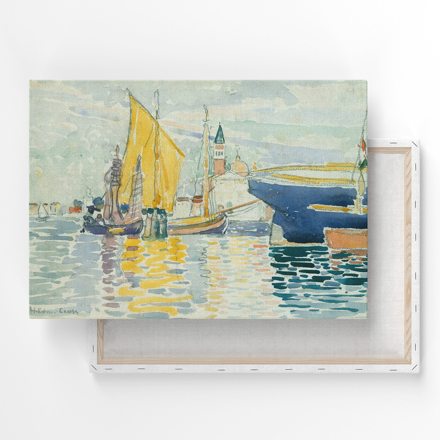 Картина на холсте, репродукция / Анри Кросс - Venice. The Giudecca / Размер 80 x 106 см